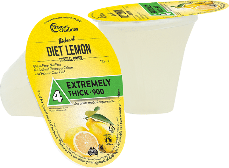 Diet Lemon Flavoured Thickened Cordial Drink - Flavour Creations