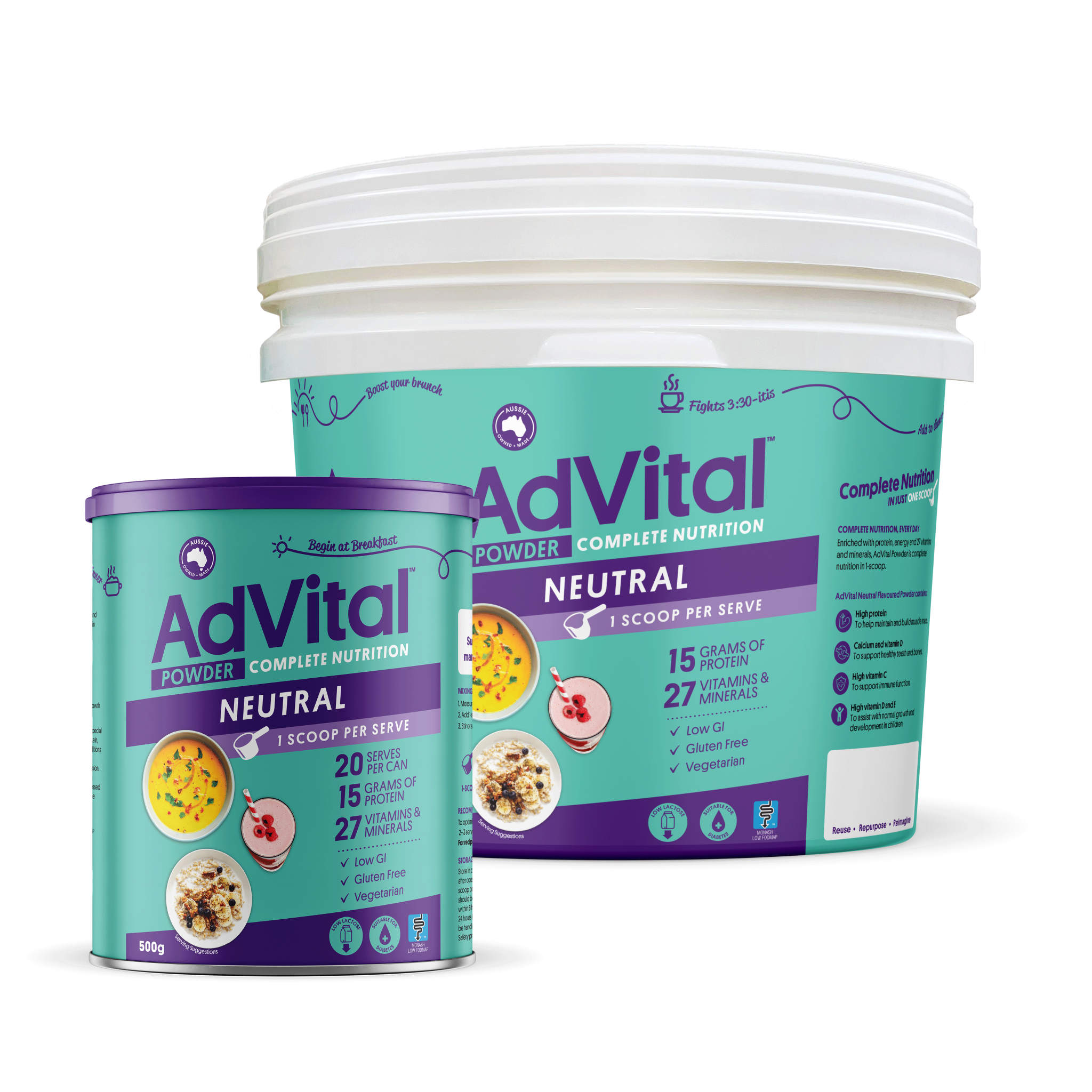 AdVital Nutritionally Complete Neutral Powder - Flavour Creations