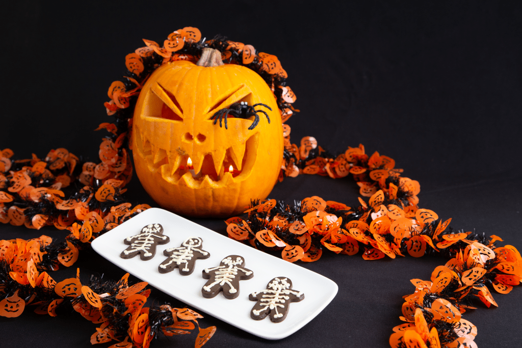 Halloween Chocolate Skeleton Cookies - Flavour Creations